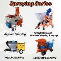 China Applicable Materials Gypsum M6 Mortar Spray Machine for Wall Concrete Putty Spraying for sale