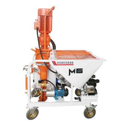 China Building Material Shops Automatic Wet Ready-mixed Wall Cement Mortar Plaster Spray Machine for sale