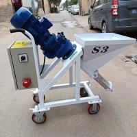 China 50L Hopper Capacity Hydraulic Wall Stucco Plastering Machine for 60M Conveying Distance for sale