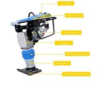 China Handheld Gasoline Engine Rammer Jumping Vibrating Compactor Tamping Rammer for Tamping for sale