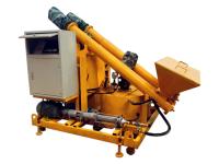 China Plastering Get Gypsum Plaster Powder Machine Diesel Mobile Concrete Pump Truck with Mixer 2500 kg for sale