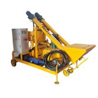 China Plastering Get Gypsum Plaster Powder Machine Diesel Mobile Concrete Pump Truck with Mixer 2500 kg for sale