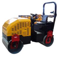 China CHANGFA Engine 1 Ton 2 Ton Small Double Drum Road Roller for Road Construction Work for sale