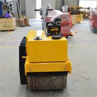 China 500kg 1000kg Walk Behind Double Drum Vibratory Road Roller with 60L Water Tank Capacity for sale