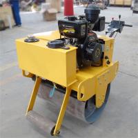 China 32KN Exciting Force Design Hand Push Road Roller Compactor Battery Powered for sale