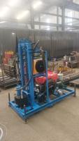 China Diesel Engine 100m 150m Deep Hydraulic Water Well Hard Rock Drill Rigs With Drill Bit for sale