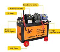 China Automatic Cold Straight Steel Rebar Pipe Thread Rolling Machine for Bolt Production for sale