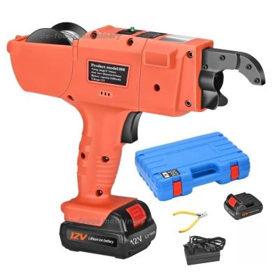 China Electric Tying Machine 12V 4500mAh for 8mm-34mm Rebar Binding With 2 Battery Pliers for sale
