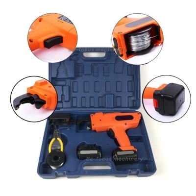 China 12V 4500mAh Electric Rebar Tier Binding Gun with 2pcs Battery and 1pcs Tying Wire Kit for sale