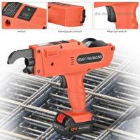 China 12V 4500mAh Electric Rebar Tier Binding Gun with 2pcs Battery and 1pcs Tying Wire Kit for sale