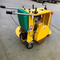 China 130mm Cutting Depth Hand Pushed Round Manhole Cover Sewing Slot Machine for Road Damage for sale