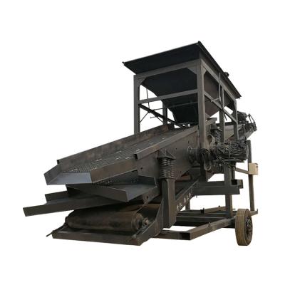 China Three Layer Vibration Mobile Shaftless Garbage Roller Screen Ideal for Sand Screening for sale