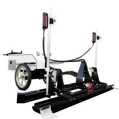 China 2500/3000mm Plate Width Vibratory Floor Paving 4 Wheel Laser Screed Leveling Machine for sale