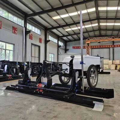 China Swiss Leica Laser Receiving System Four Wheel Vibratory Concrete Laser Screed Machine for sale