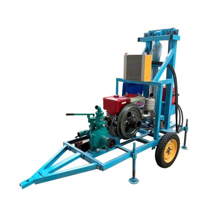 China 300mm Drilling Diameter Diesel Hydraulic Borehole Water Well Drilling Rig with 150m Depth for sale