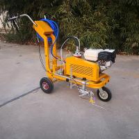 China Single/Double Gun Hand Push Cold Paint Road Marking Machine for Parking Lot Striping for sale