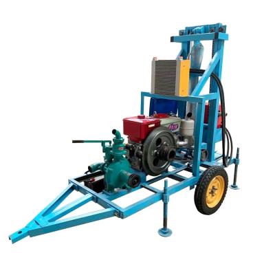 China Construction Works 600 KG Borehole Water Well Drilling Rig Truck Mounted with Compressor for sale