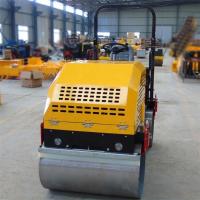 China High Power Engine 600kg Double Wheel Vibratory Roller for Walk Behind Road Compaction for sale