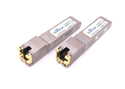 China SFP-10Gb-T-S Compatible 10GBASE-T SFP+ Copper RJ-45 30m Transceiver Module for sale