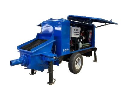 China Removable Trailer Concrete Pump for Long Distance Concrete Conveying In Large Scale Engineering Projects for sale