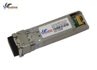 China 10G DWDM SFP+ Transceiver CH31 1552.52nm 80km LC Duplex SMF Optical Module for sale