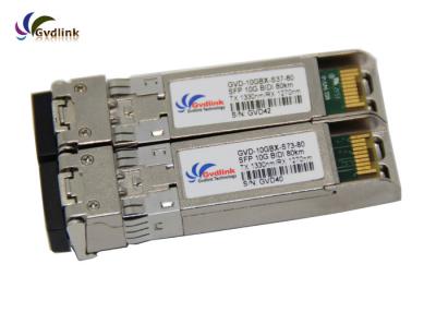 China 80KM 10 Gbps Sfp Modules SFP-10G-BX80D-I Compatible for sale