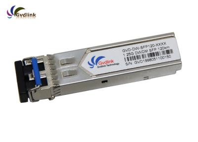 China DWDM-SFP120-XXXX Compatible 120km SFP+ Fiber Transceiver for sale