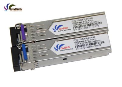 China GLC-BX40-D-I Single Strand Fiber Bidirectional Optical Transceiver for sale