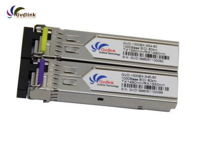 China GLC-BX80-U-I Compatible 1550nm SFP Fiber Transceiver Module for sale