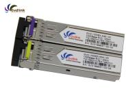 China 1.25G SFP BIDI Single Fiber Transceiver Module 1550nm 1490nm 120km for sale