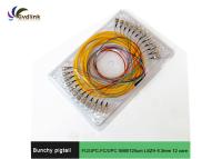 China 6.3mm SM9/125um Bunchy Pigtail Fiber Patch Cord for sale