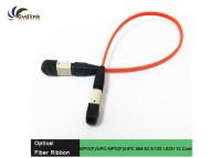 China 12 Core MPO-MPO Female MM Fiber Patch Cord for sale