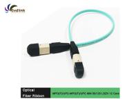 China 12 Core MPO-MPO Female MM Fiber Patch Cord for sale