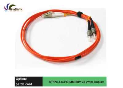China ST/PC-LC/PC MM 50/125um 2mm Duplex Fiber Patch Cord for sale
