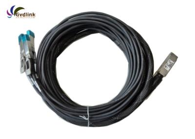 China 40G QSFP+ to 4x10G SFP+ Active Direct Attach Copper Breakout Cable 7m for sale