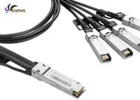 China 40G QSFP+ to 4x10G SFP+ Active Direct Attach Copper Breakout Cable 7m for sale