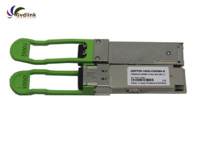 China 100G QSFP28 CWDM4 Optical Transceiver 1310nm 2km LC Duplex SMF Module for sale