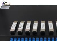 China 40ch C21-C60 Flat-top AAWG DWDM Mux Demux Dual Fiber with Monitor Port for sale