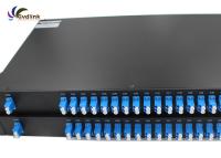 China 40ch C21-C60 Flat-top AAWG DWDM Mux Demux Dual Fiber with Monitor Port for sale