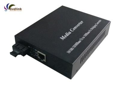 China Gigabit Fiber Optic Media Converter RJ45 to SFP 10/100/1000Mbps 80km Single Mode for sale