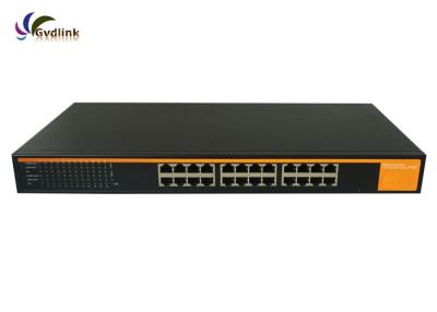 China 24 Gigabit 30W Fiber Optic POE Switch for sale