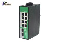 China Industrial 8 Port Gigabit PoE Switch with 2 SFP Uplink 48Gbps Switching Capacity for sale