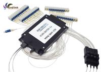 China 40 Channels AAWG DWDM Mux Demux Single Fiber Athermal Module 19 Inch Rack for sale