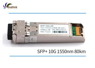 China 10G SFP+ 1550nm 80km SMF Transceiver LE2MXSC80FF0 Compatible for sale