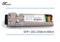 China 10G SFP+ 1550nm 80km SMF Fiber Transceiver OSX080N01 Compatible Hot Pluggable for sale
