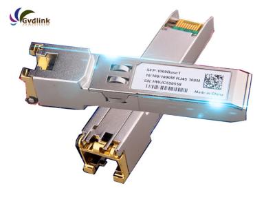 China 1310nm SFP 1000BaseT 1.25G RJ45 Copper Transceiver 100m for Gigabit Ethernet for sale