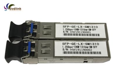 China 1.25G SFP Fiber Transceiver Module 1310nm 10km DDM Compatible for Cisco Huawei for sale