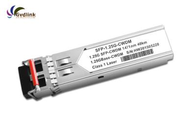 China 1471nm 40km CWDM SFP Transceiver Module Duplex LC for sale