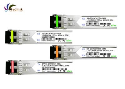 China 1551nm 40km CWDM SFP Optical Transceiver Module 1.25G for sale