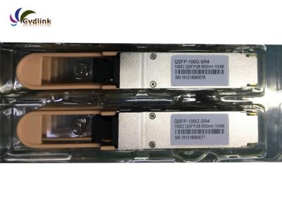 China VCSEL 850nm 100m Ethernet Optical Transceiver QSFP28-100G-SR4 MPO for sale